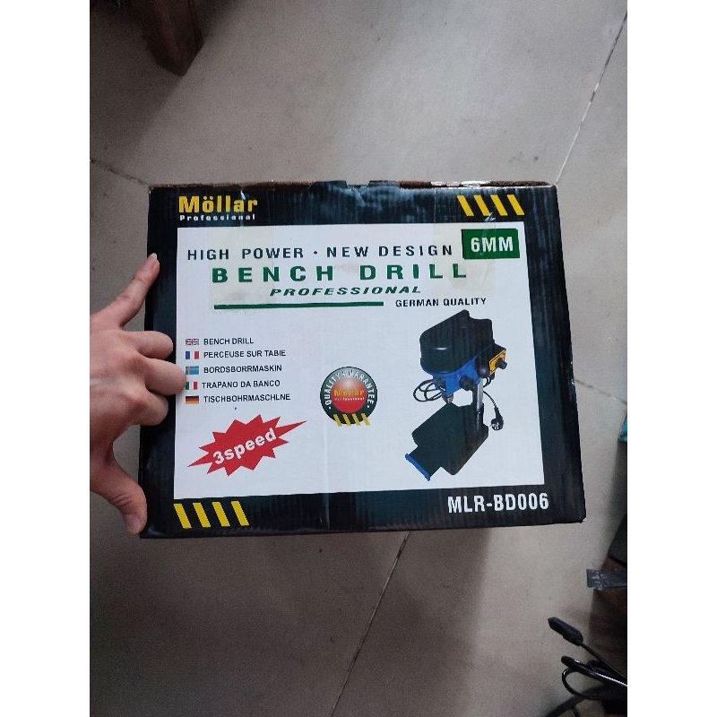 Jual mollar bd006 mini bench drill mesin bor duduk 6mm bd 006 | Shopee ...