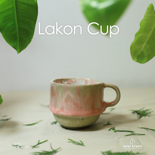 Jual LAKON latte cup - keramik handmade - pottery - burat kriasta ...