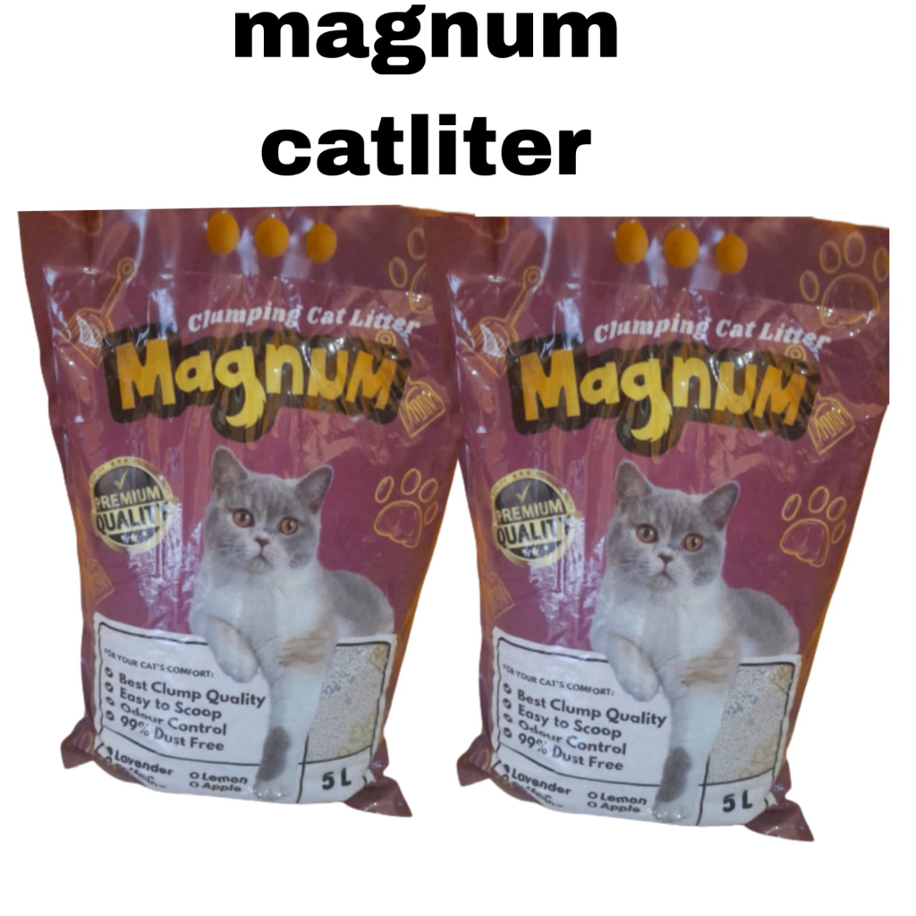 Jual 5 LITER PASIR KUCING GUMPAL WANGI MAGNUM CAT LITTER PREMIUM ...