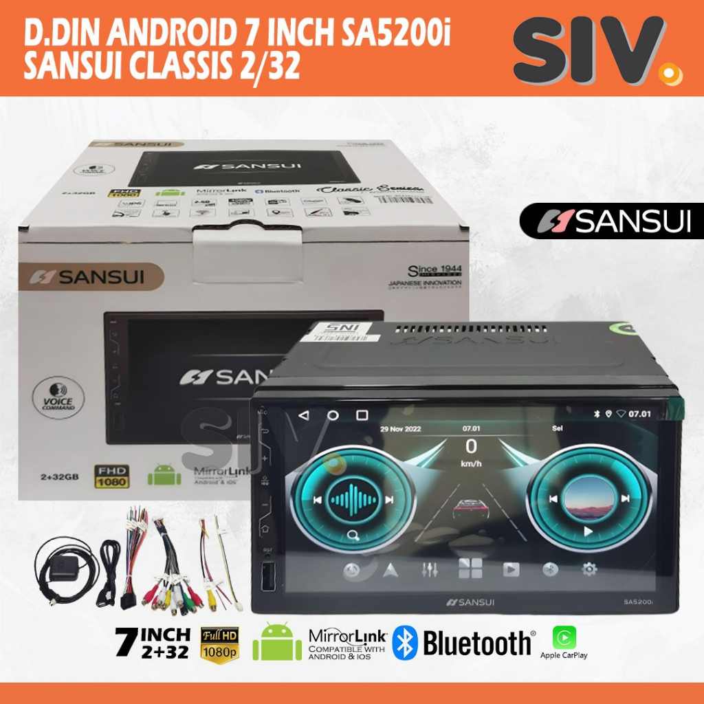 Jual HEAD UNIT ANDROID 7 inch SANSUI CLASSIC GEN 2 SA5200i RAM 2+32 ...
