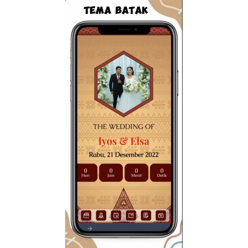Jual undangan website tema adat batak | Shopee Indonesia