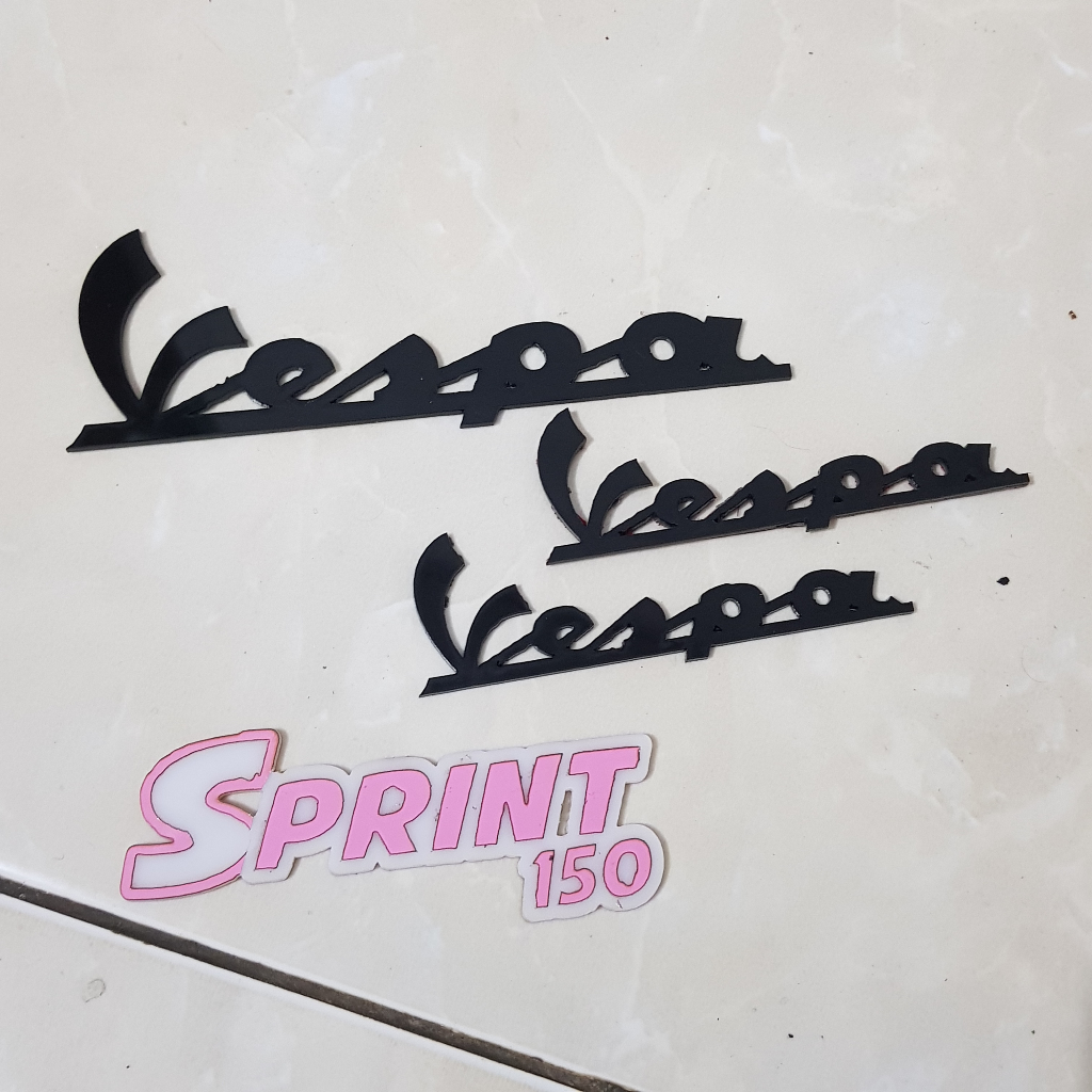 Jual Emblem Motor vespa custom warna | Shopee Indonesia