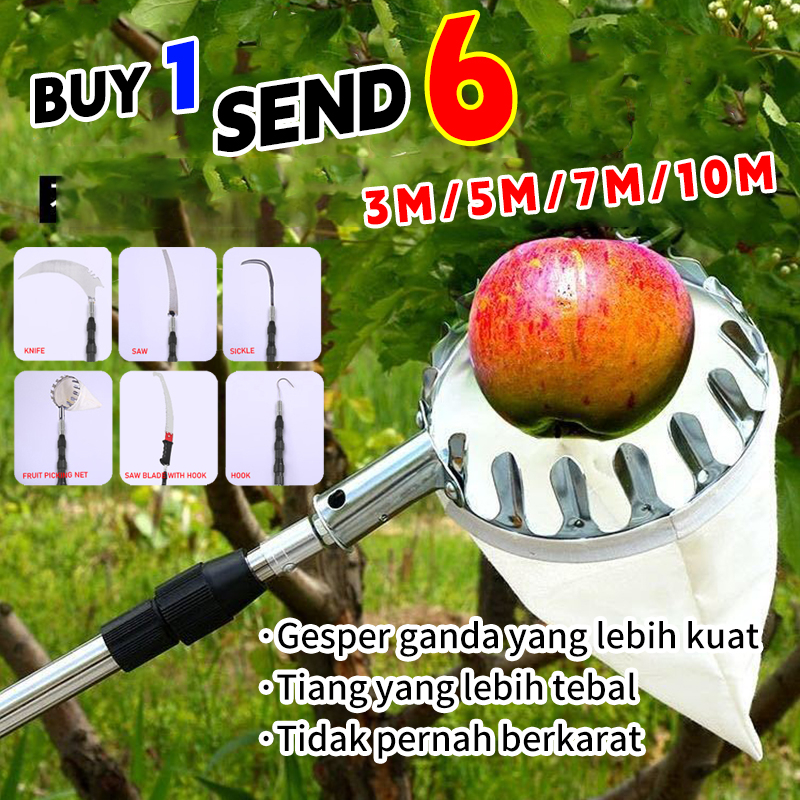 Jual *peningkatan baru*3/5/7/10M Buah Picker Set Orchard Tiang menebal ...