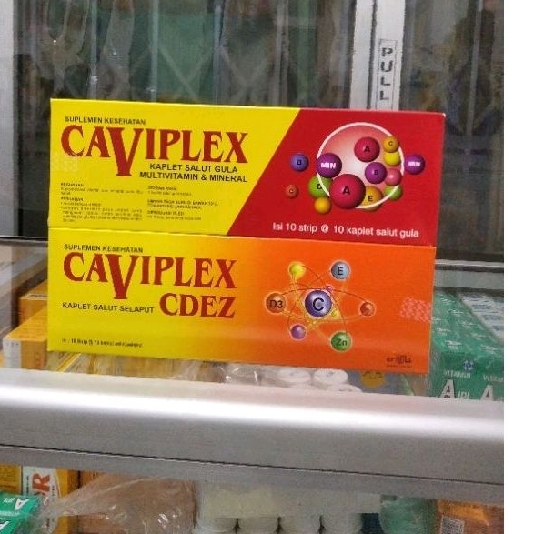 Jual CAVIPLEX Multivitamin dan CAVIPLEX CDEZ, strip isi 10 tablet ...