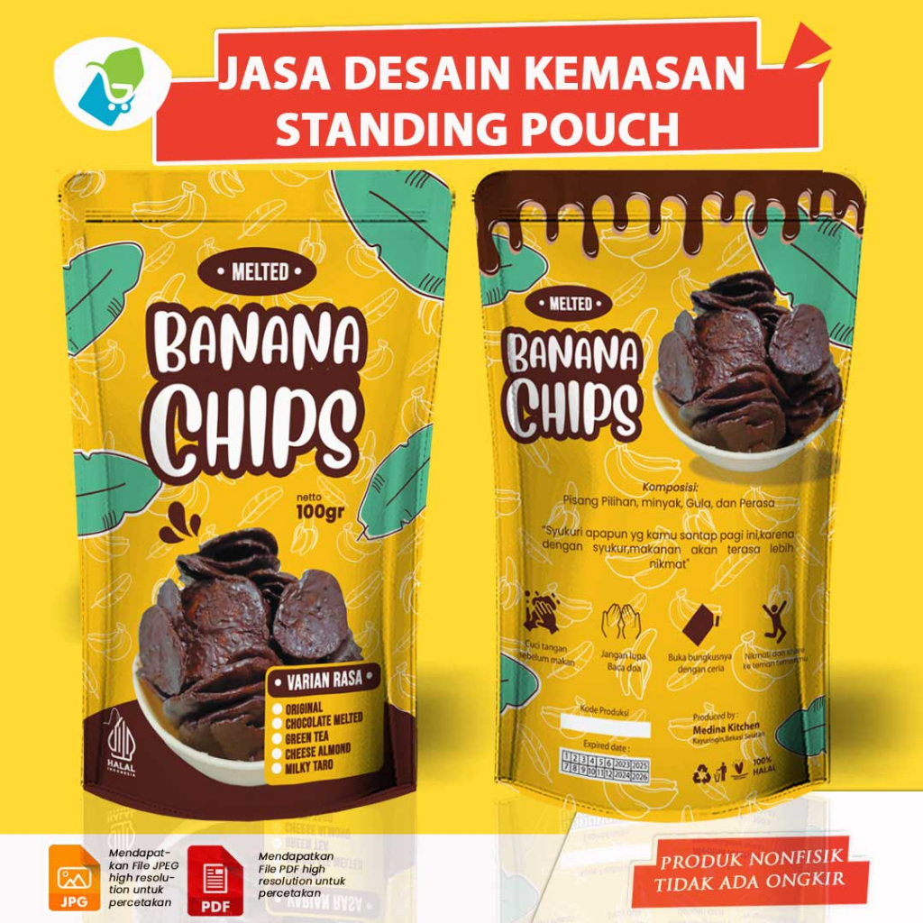 Jual JASA DESAIN KEMASAN STANDING POUCH - DESAIN BISA SESUAI REQUEST ...