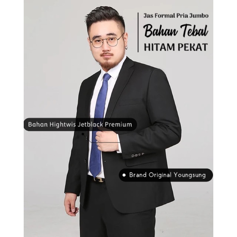 Jual JAS PRIA DEWASA BIGSIZE JAS WISUDA OVERSIZE LD 120 LD 130 LD 140 ...