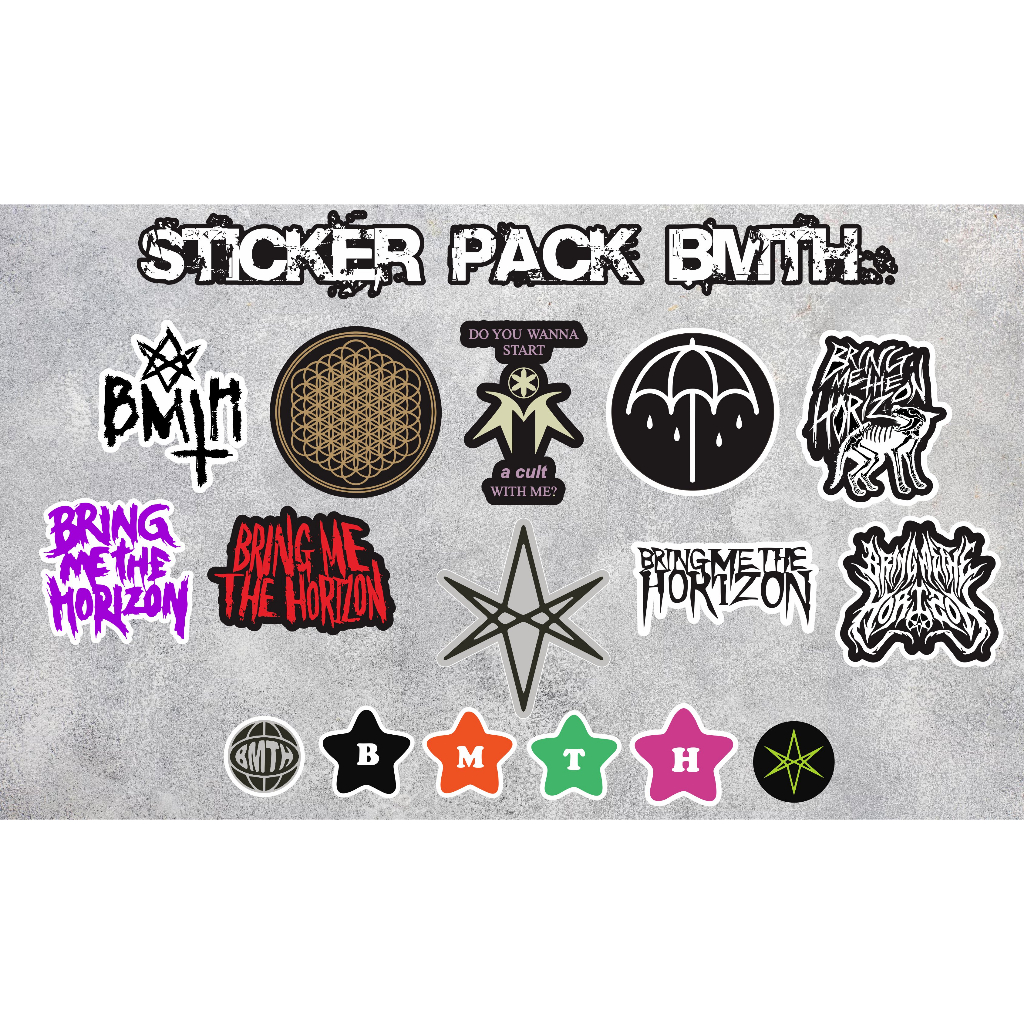Jual STICKER PACK BMTH BRING ME THE HORIZON / STICKER MOTOR / STICKER ...