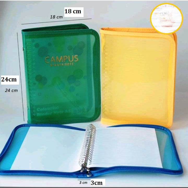 Jual Binder Zipper A5 Transparan | Shopee Indonesia