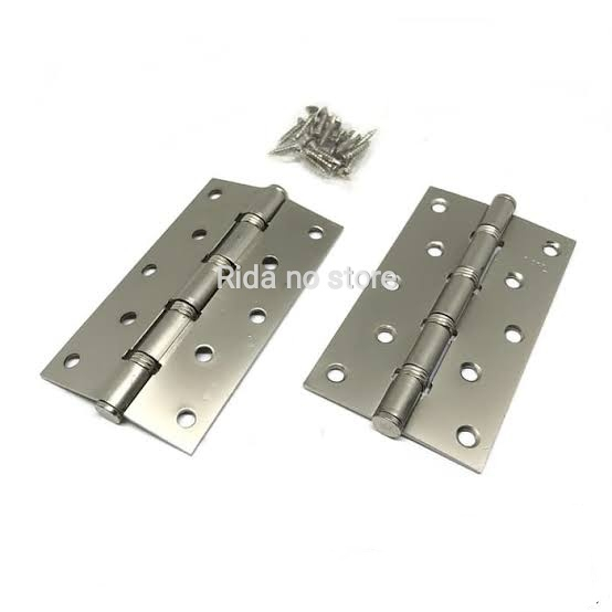 Jual Engsel Pintu Rumah Ukuran 5 inch 4 inch Silver isi 2 pcs Bahan ...