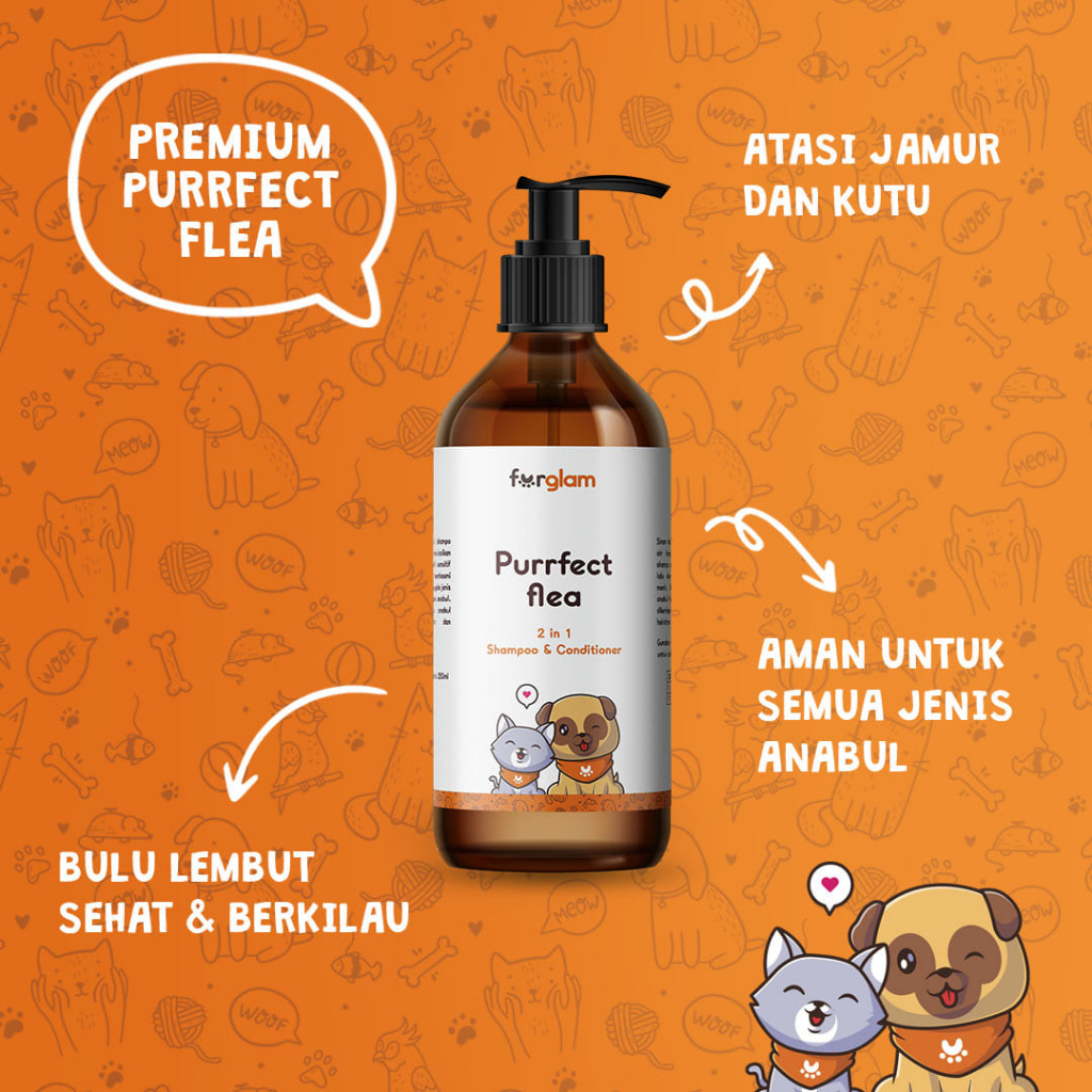 Jual FURGLAM PURRFECT FLEA 2 in 1 Shampoo dan Conditioner Kucing dan Anjing | Shopee Indonesia