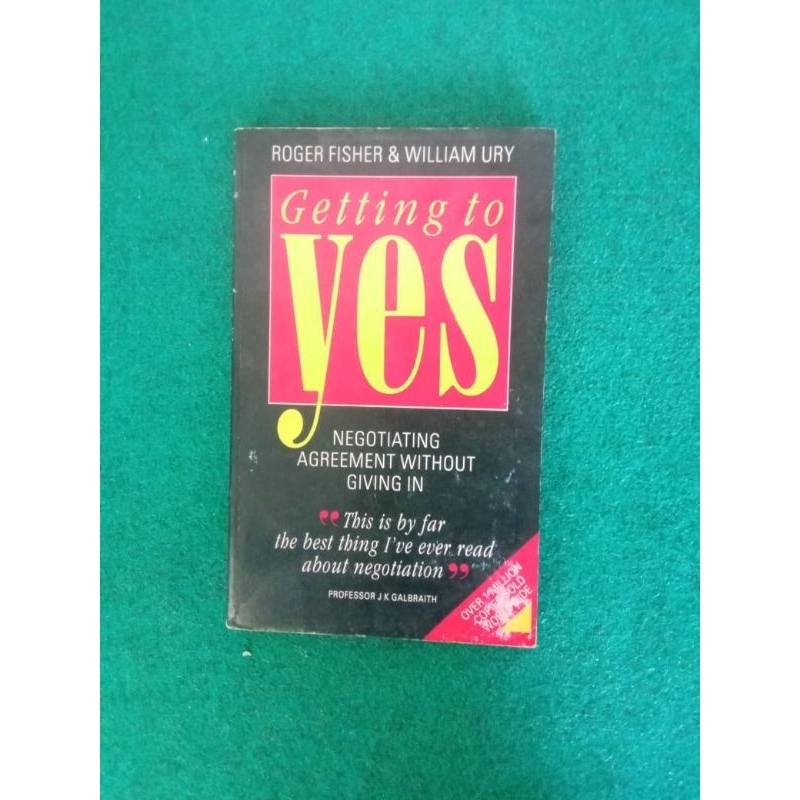 Jual Buku Getting to Yes by Roger Fisher & William Ury [Original ...