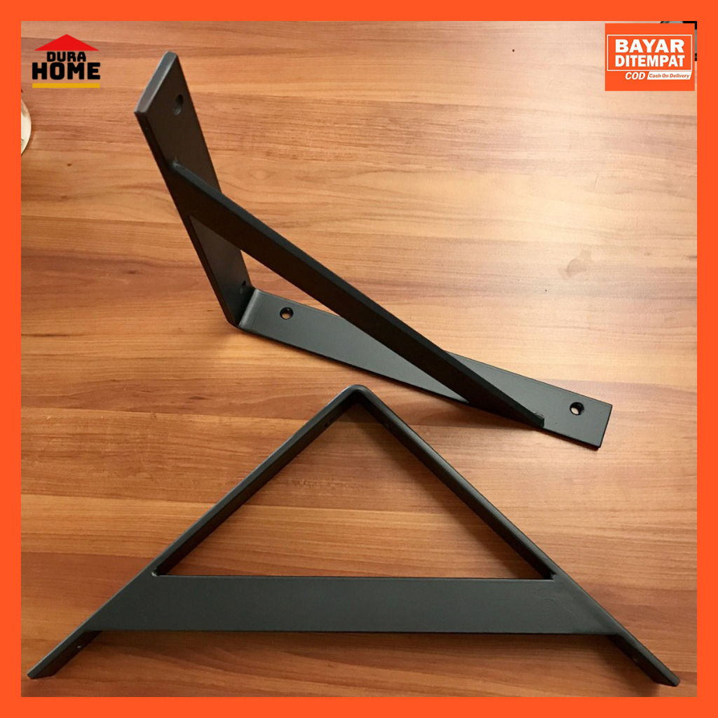 Jual Bracket Rak Dinding Ambalan Besi Siku Model A Strip Rak Kayu Harga ...