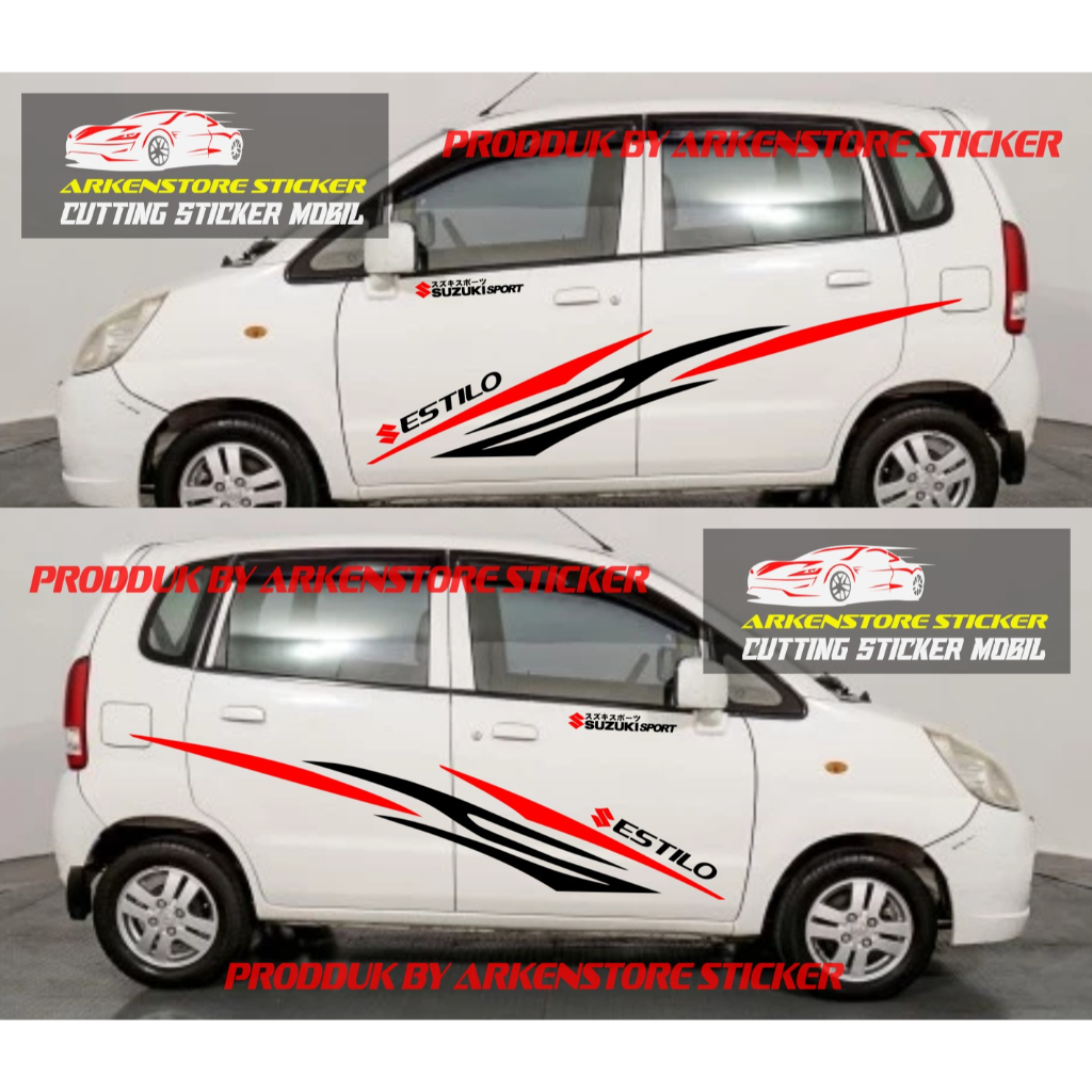 Jual sticker stiker mobil suzuki estilo cutting sticker stiker list ...