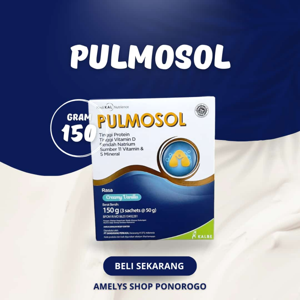 Jual Pulmosol 150 gram gram Rasa Creamy Vanilla Makanan tambahan atau ...