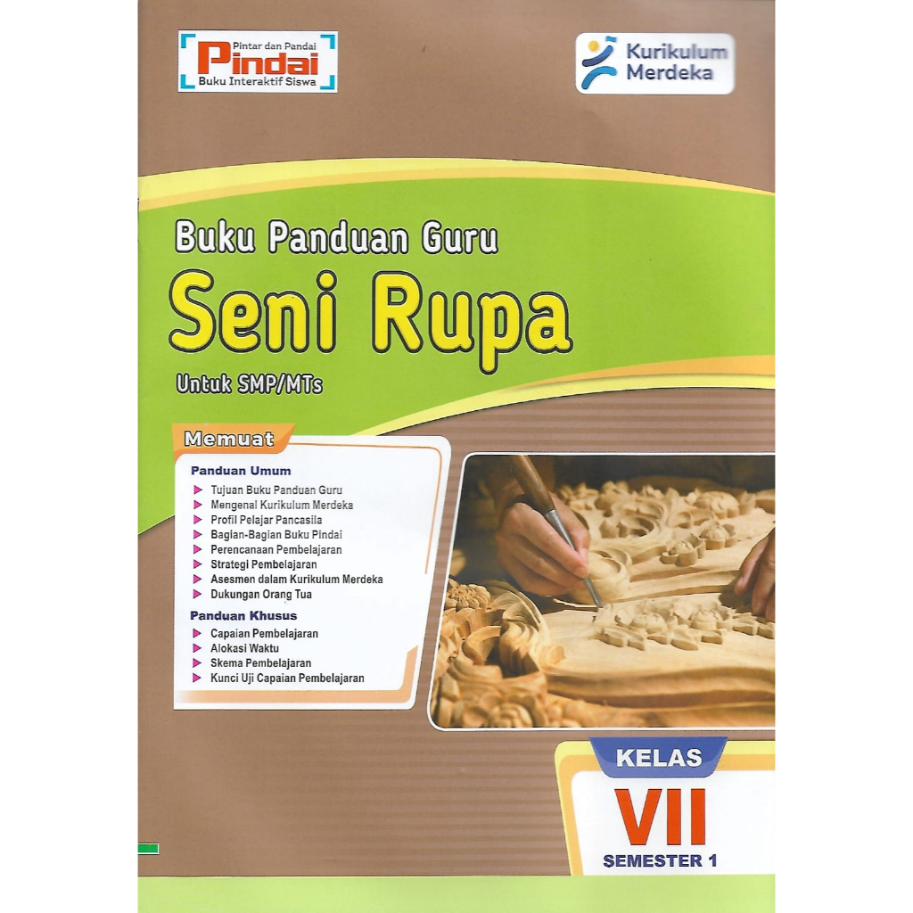 Jual Buku Pindai Panduan Guru Seni Rupa Kelas 7 SMP/MTs Semester 1 Kurikulum Merdeka | Shopee ...