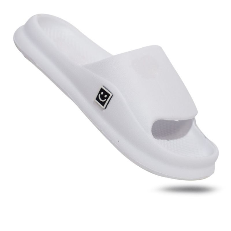 Jual SEN Smile Putih Dan Hitam Sandal slop pria EVA / Sandal rumah laki ...