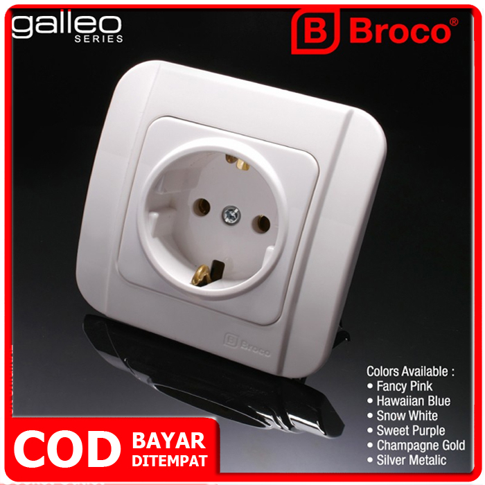 Jual STOP KONTAK GALLEO BROCO, COLOKAN BROCO | Shopee Indonesia