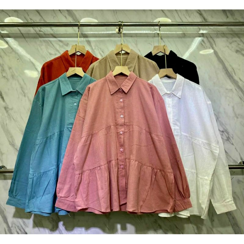 Jual Atasan Terbaru Model Tingkat Kerah Wudhu Friendly oversize ...