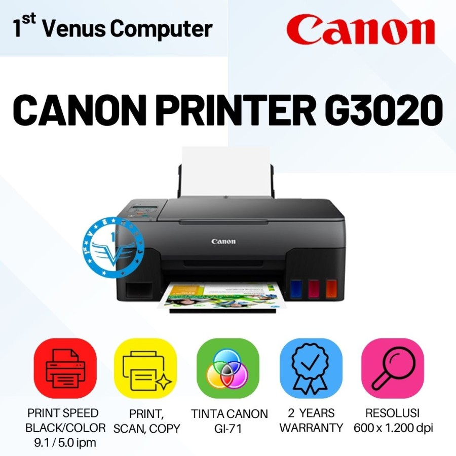 Jual PRINTER CANON G3020 ALL IN ONE + WIFI / PRINTER CANON G3020 PRINT ...