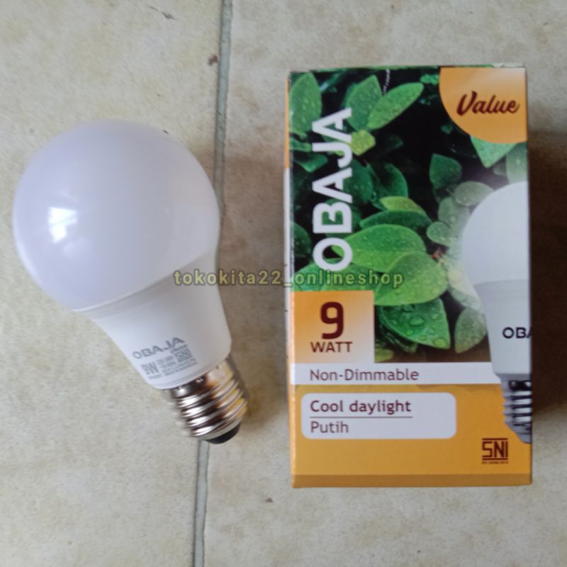 Jual Lampu LED Obaja Value 9 Watt - Lampu LED Obaja Putih E27 Garansi ...