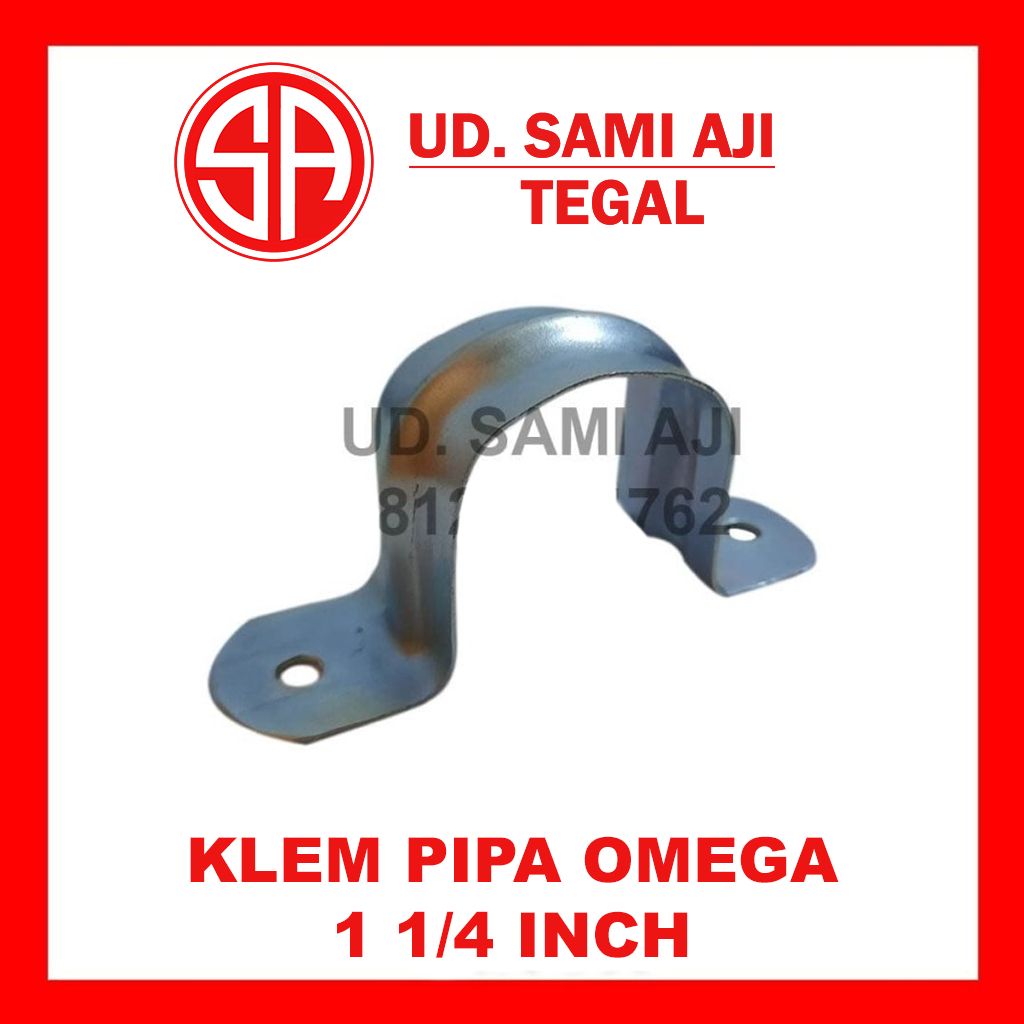 Jual KLEM PIPA BESI OMEGA 1 1/4 INCH | CLAMP SADDLE | Shopee Indonesia