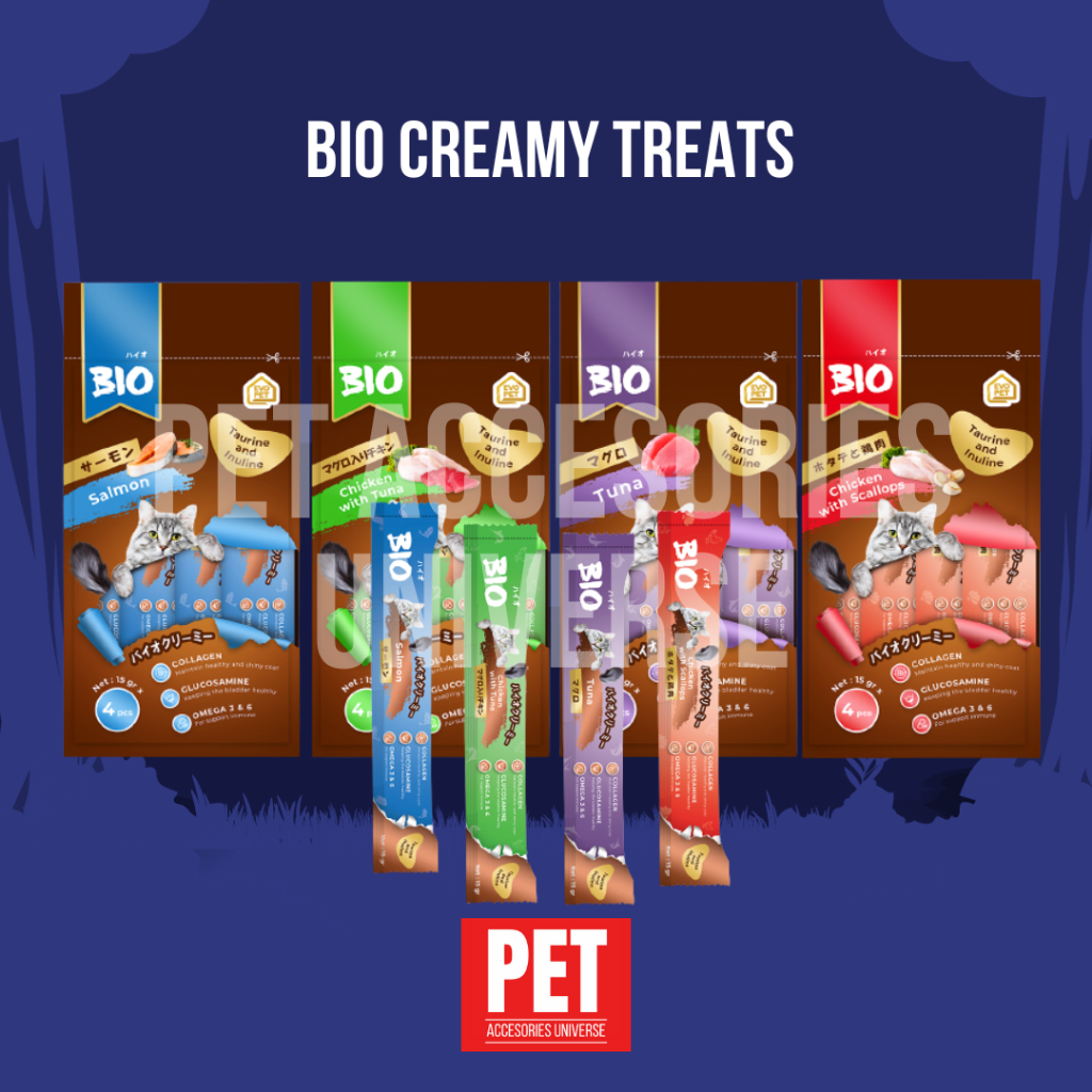 Jual BIO CREAMY TREATS cemilan kucing bio creamy | Shopee Indonesia