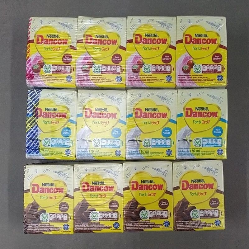 Jual DANCOW FortiGro susu UHT 110 ml X 4 pcs | Shopee Indonesia