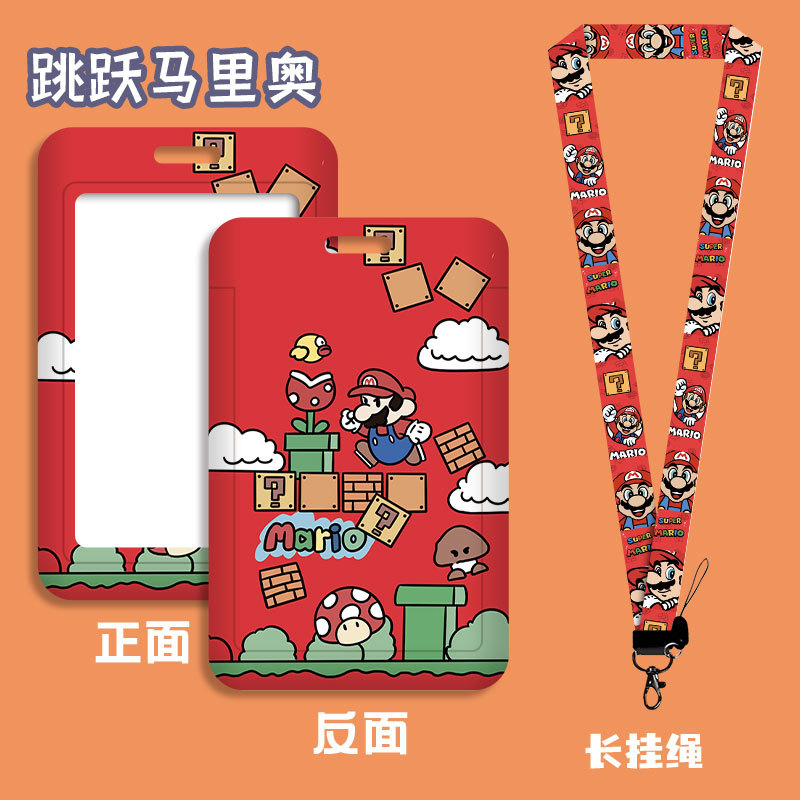 Jual ID Card Holder Mario / Photocard Holder / Tali Gantung /Name Tag ...
