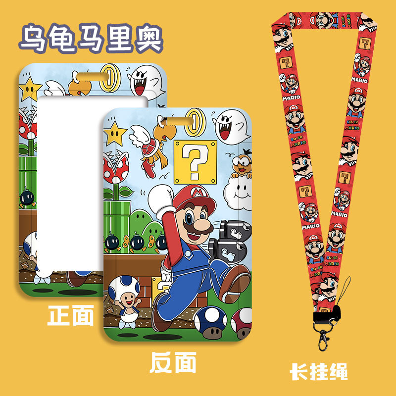 Jual ID Card Holder Mario / Photocard Holder / Tali Gantung /Name Tag ...
