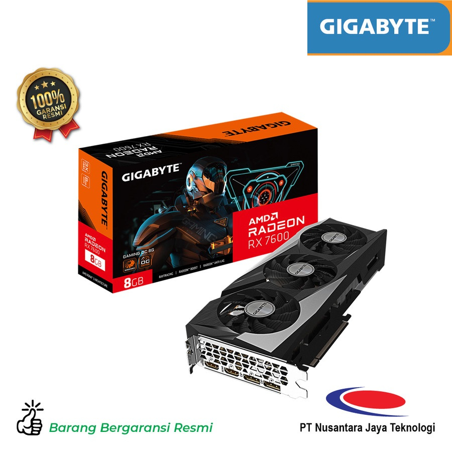 Jual Gigabyte AMD Radeon RX 7600 GAMING OC 8G 8GB GDDR6 GV-R76GAMING OC ...