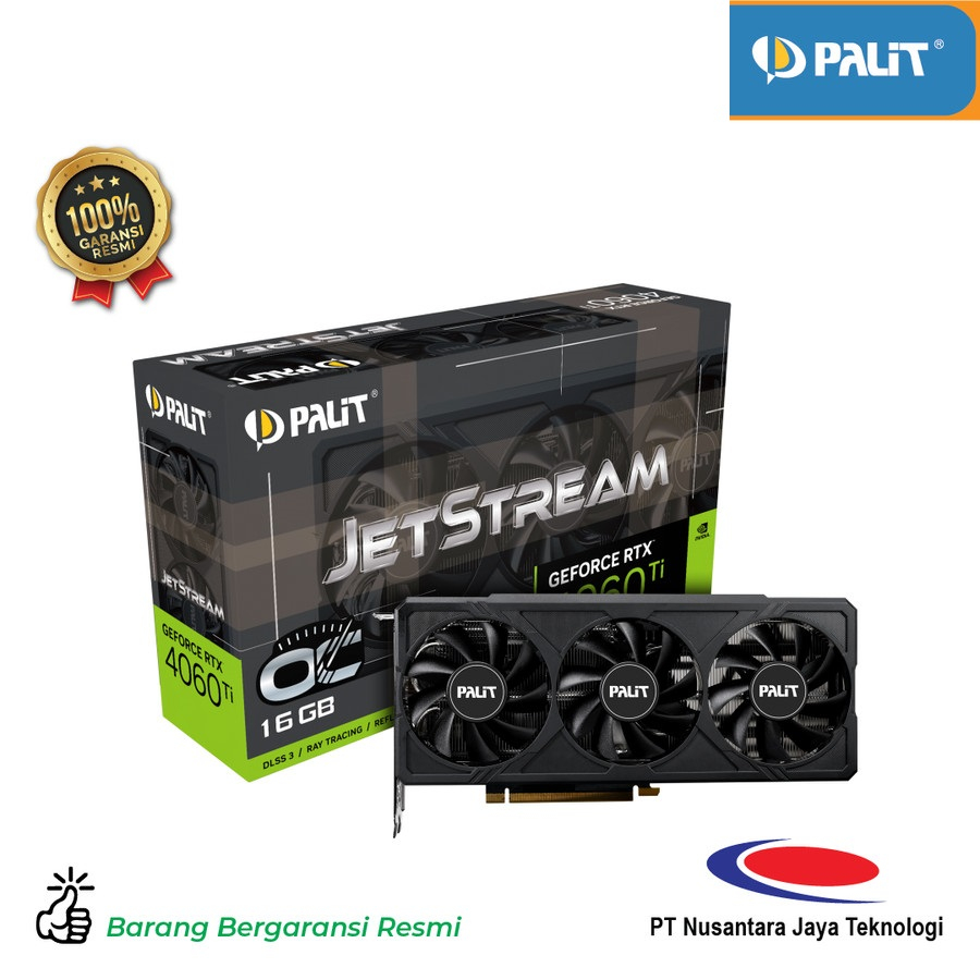 Jual Palit NVIDIA GeForce RTX 4060 Ti / 4060Ti JetStream OC 16GB 128bit ...