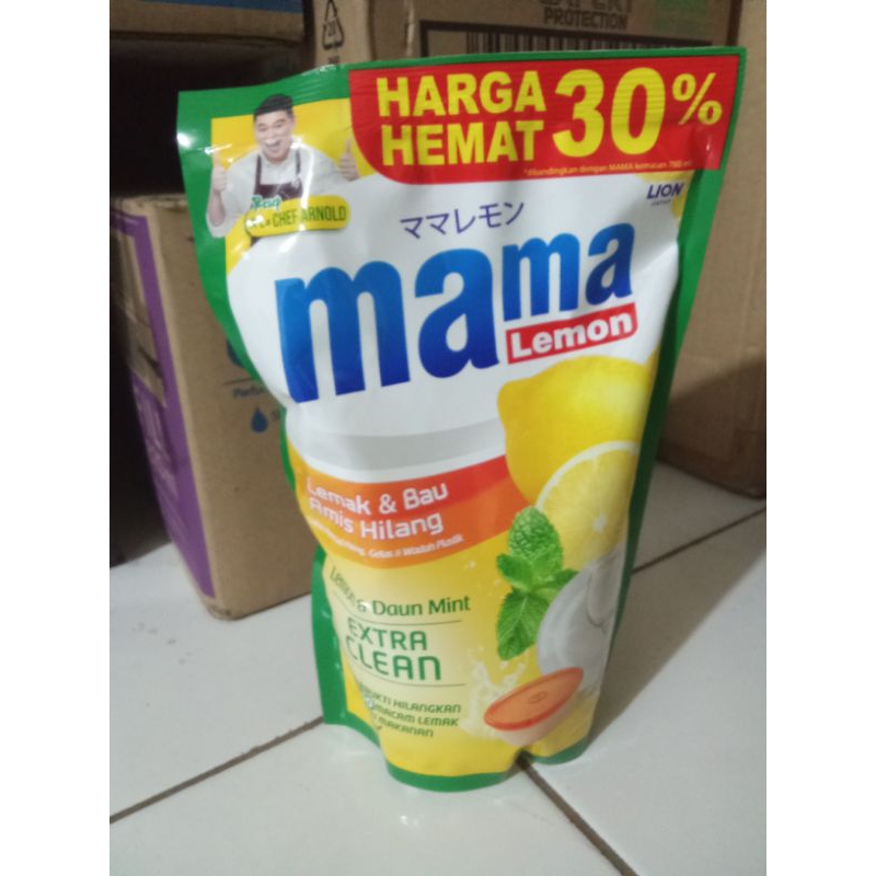 Jual Mama lemon & daun mint extra clean 680ml | Shopee Indonesia