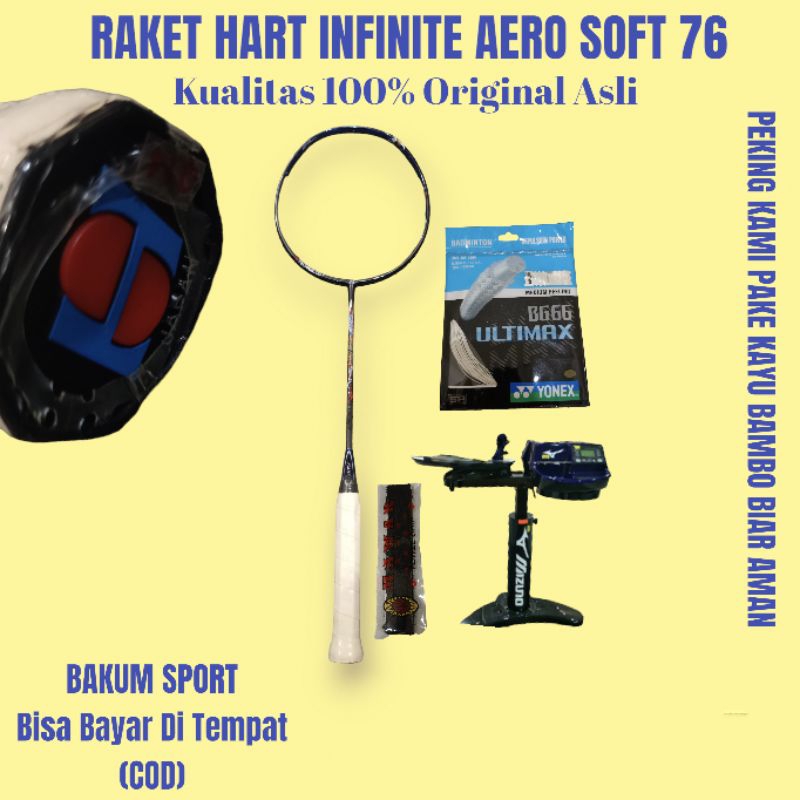 Jual Raket Hart infinite Aero soft 76 kualitas 100% Original Asli Bisa ...