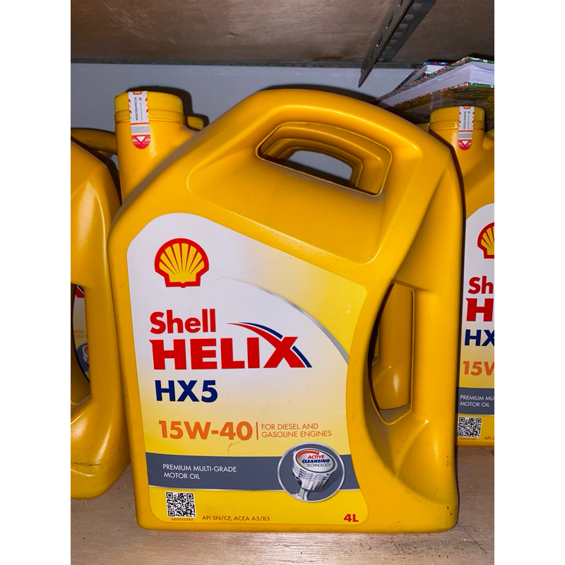 Jual shell helix hx5 sae 15w-40 4 Liter | Shopee Indonesia