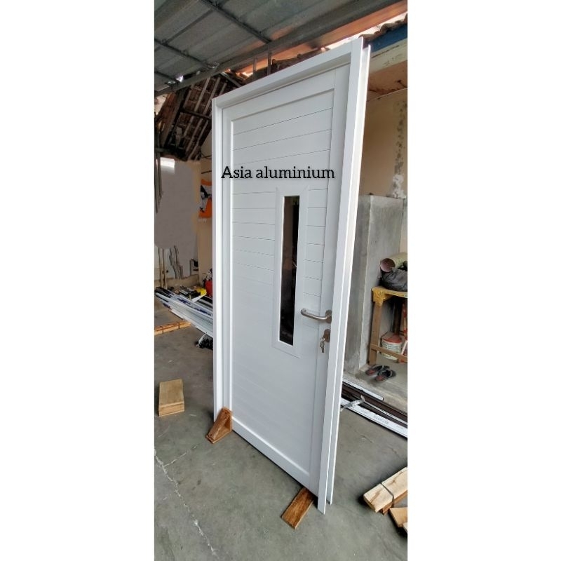 Jual pintu aluminium Spanrel+ kaca intip | Shopee Indonesia