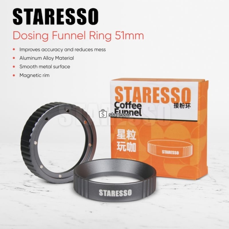 Jual Staresso Dosing Ring Distributor Funnel 51mm Aluminium Alloy ...