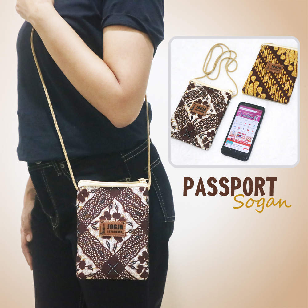 Jual Tas Selempang Tas HP Wanita Slingbag Tas Handphone Tas Passport Paspor Batik Sogan | Shopee ...