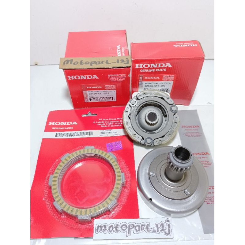 Jual Paket Lonceng Kampas Ganda Assy Plat Kopling (KFL) Honda Supra fit new Revo lama Legenda ...