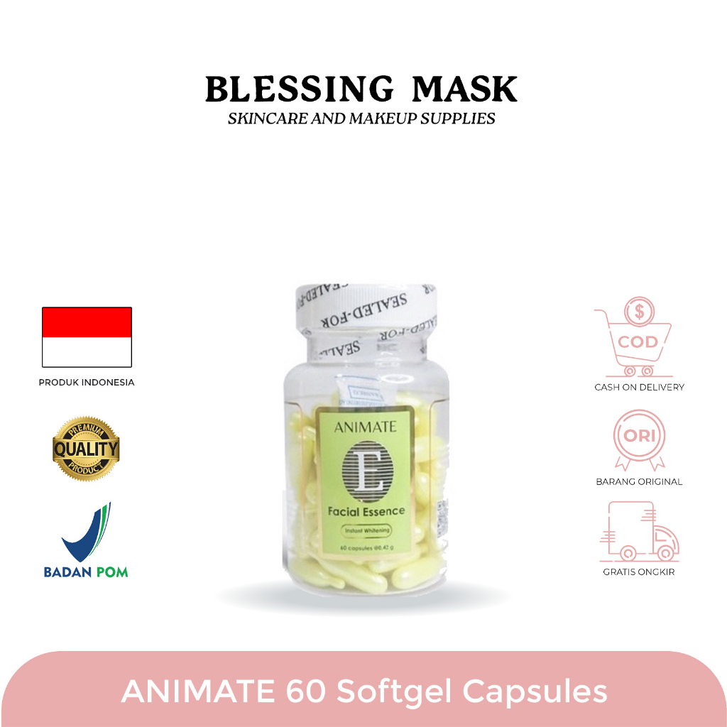 Jual Animate | Serum ANIMATE 60 Softgel Capsules | Essences Capsule ...
