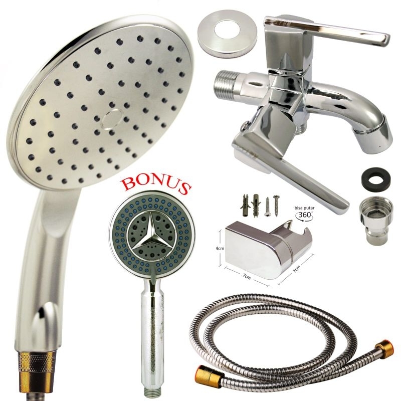 Jual Garansi 3 thn Kran Shower Japan Bonus Sambungan Selang besi ...