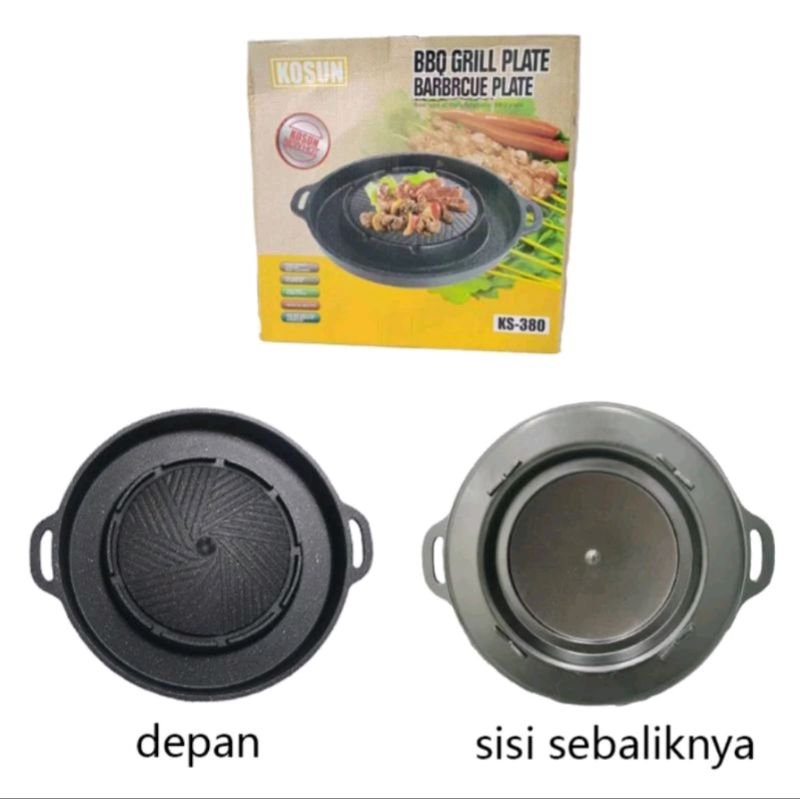 Jual Panggangan BBQ Grill Plate • Panci Shabu 2in1 Bulgogi / BBQ ...