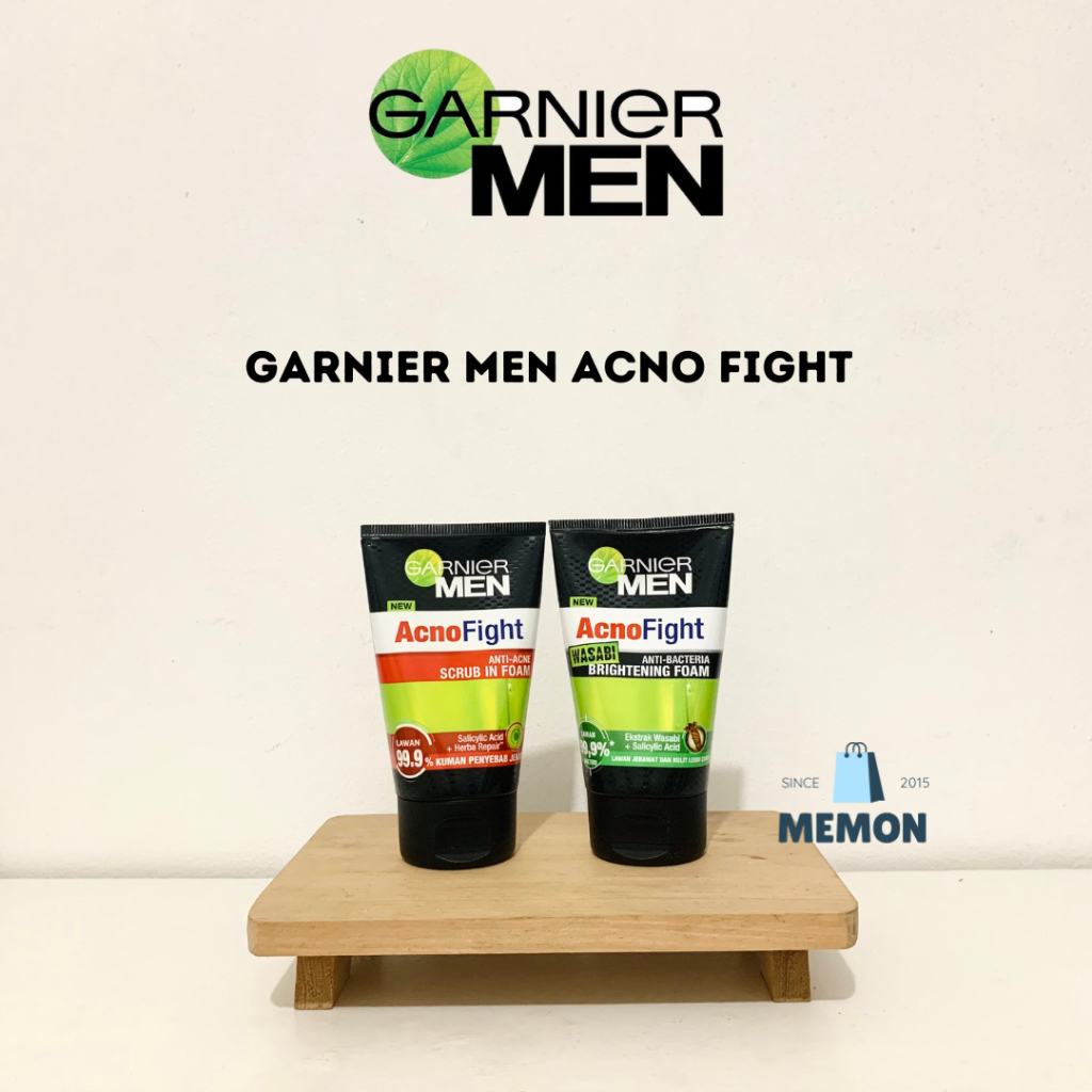 Jual Garnier Men Acno Fight Anti-Acne Scrub In Foam Cleanser | Garnier ...