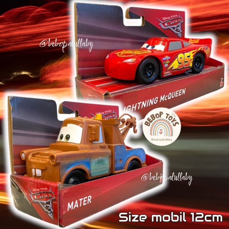 Jual CARS MOVIE MATTEL FIGURE DIECAST LIGHTNING MCQUEEN MATER MAINAN ...