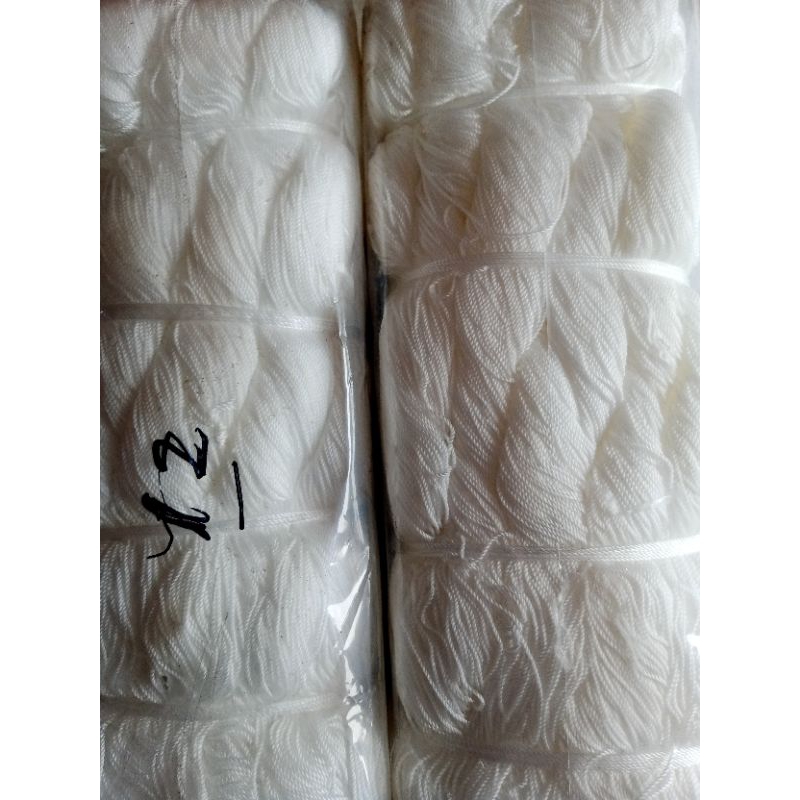 Jual benang nilon wrna putih d/ 12 bgus kuat segala kebutuhan nelyan ...