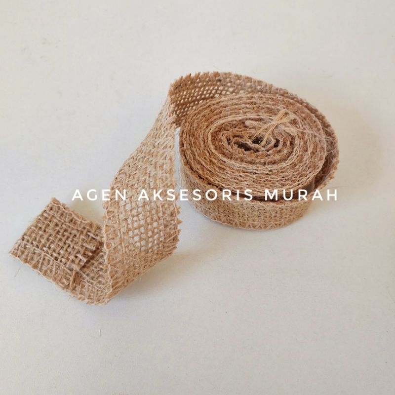 Jual Pita Goni/Pita Rustic/Pita Goni Obras/Pita Kado Coklat/Pita Serat ...
