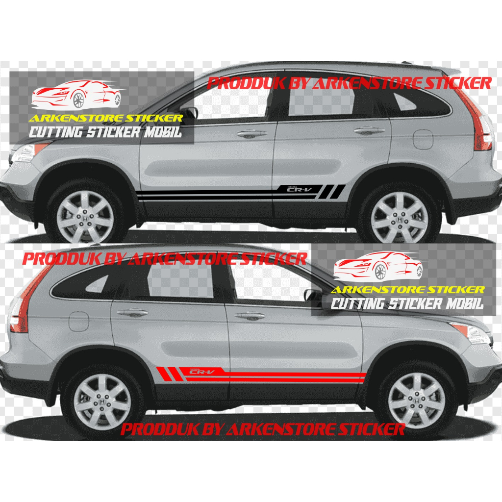 Jual sticker list body samping mobil honda cr-v cutting sticker mobil ...