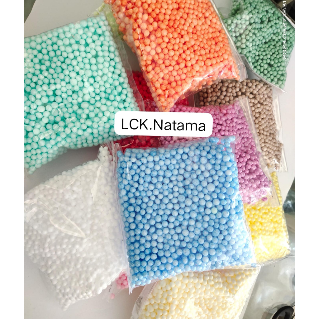 Jual Foam art butiran styrofoam warna 6gr | Shopee Indonesia