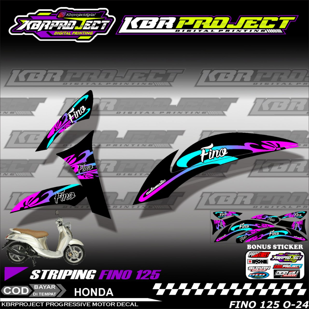 Jual FINO 125 STIKER STRIPING PREMIUM MOTOR KEREN LIS VARIASI MOTOR ...
