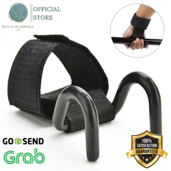 Jual Promo WRIST BAND HOOK STRAP CLAW TALI STRAP WRAP FITNESS PULL UP ...