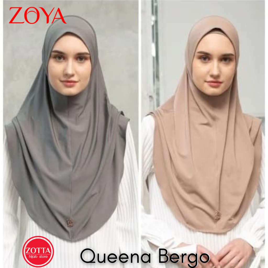 Jual Zoya Queena Bergo Non Pad– Kerudung Hijab Instant – Bahan Breeze Flex Terbaru | Shopee ...